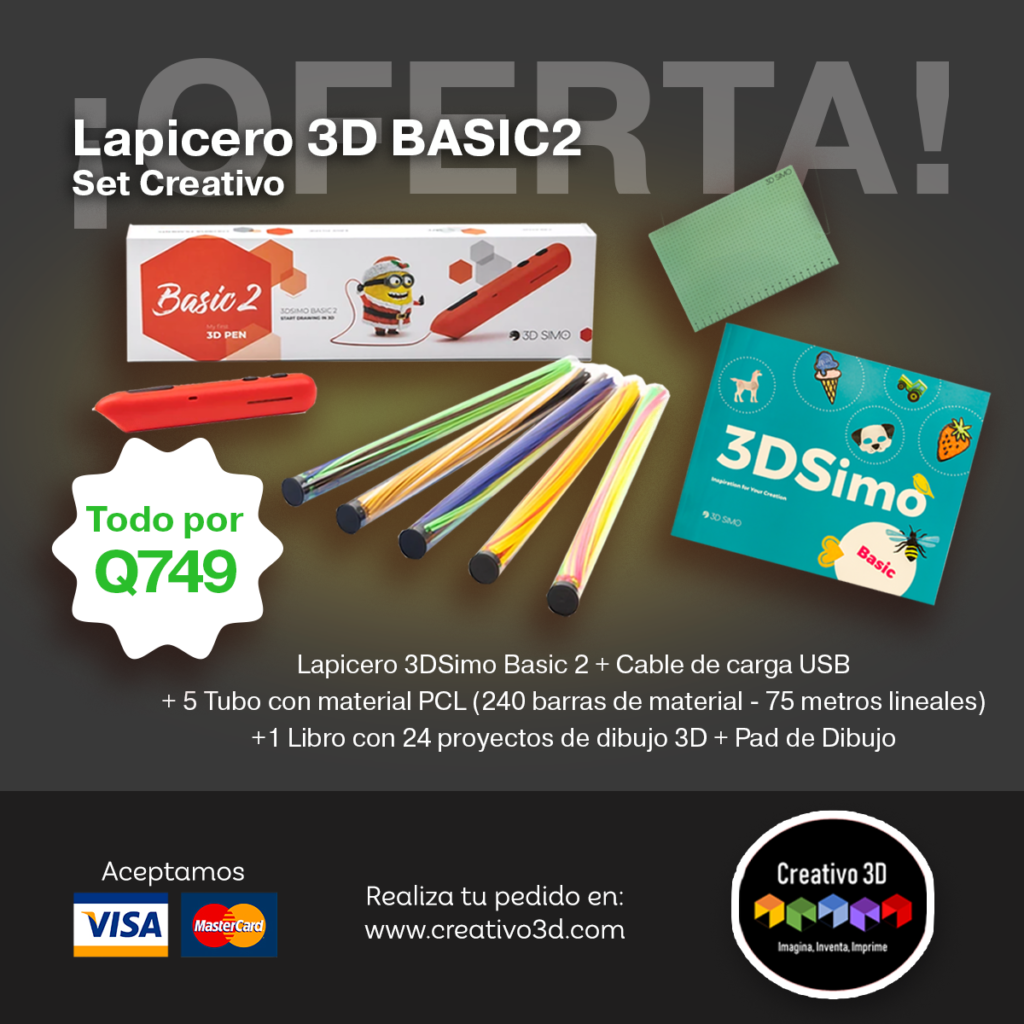 Lapiceros 3D - Creativo 3D