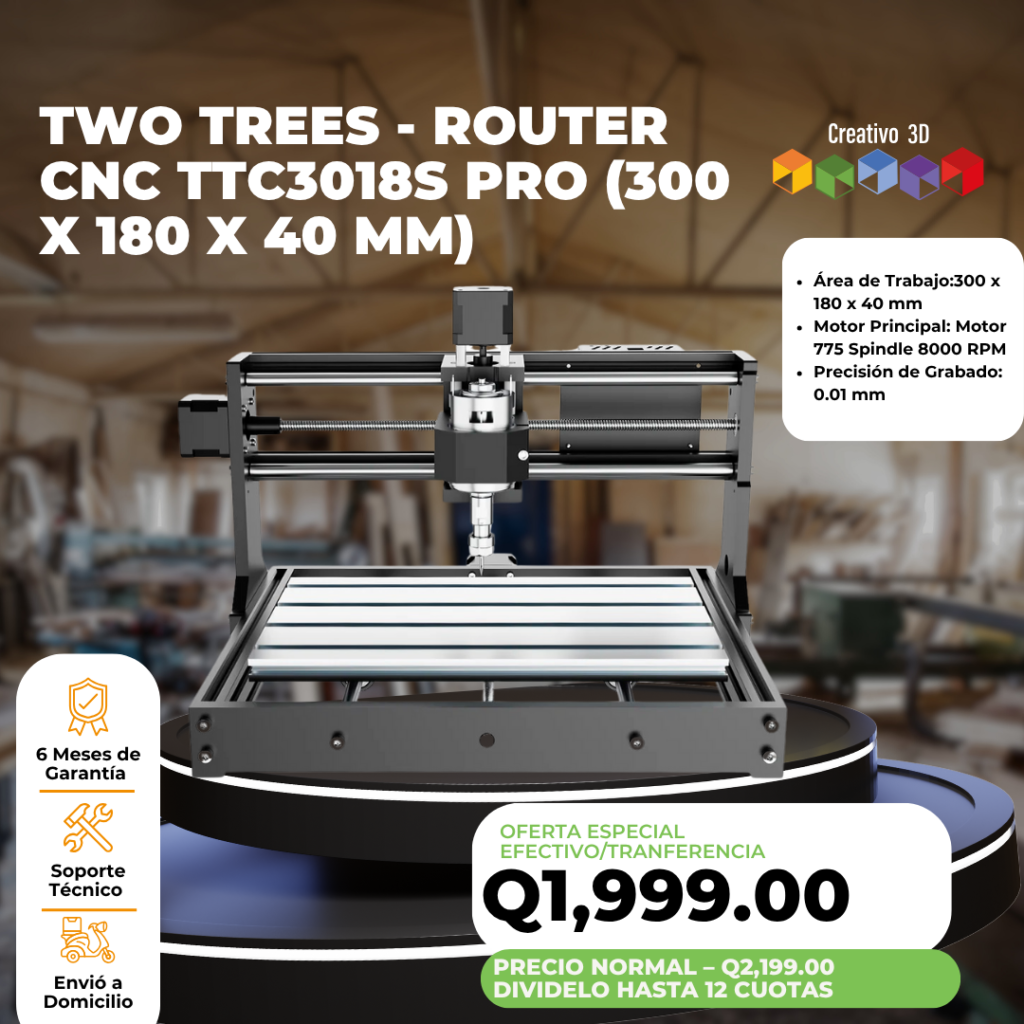 Routers Cnc De Precisión Para Corte Y Grabado | Creativo 3D