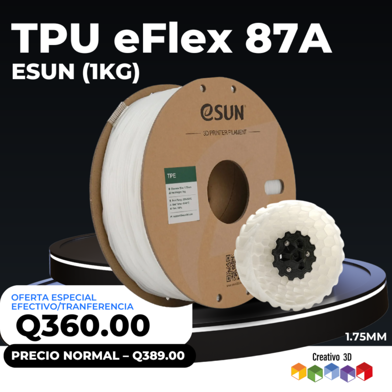 eFlex TPU87A - 1. Kg / 1.75mm - Creativo 3D