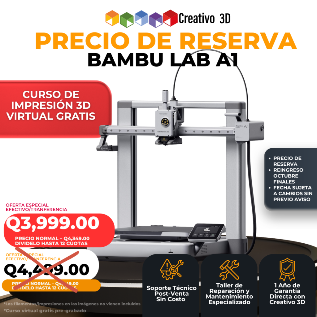 Bambu Lab A1 - Alta velocidad y alta calidad